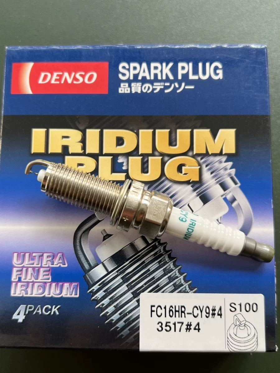 TOYOTA PRIUS PLUG IN IRIDIUM SPARK PLUGS TT DENSO FC16HR-CY9 90919-012 ...